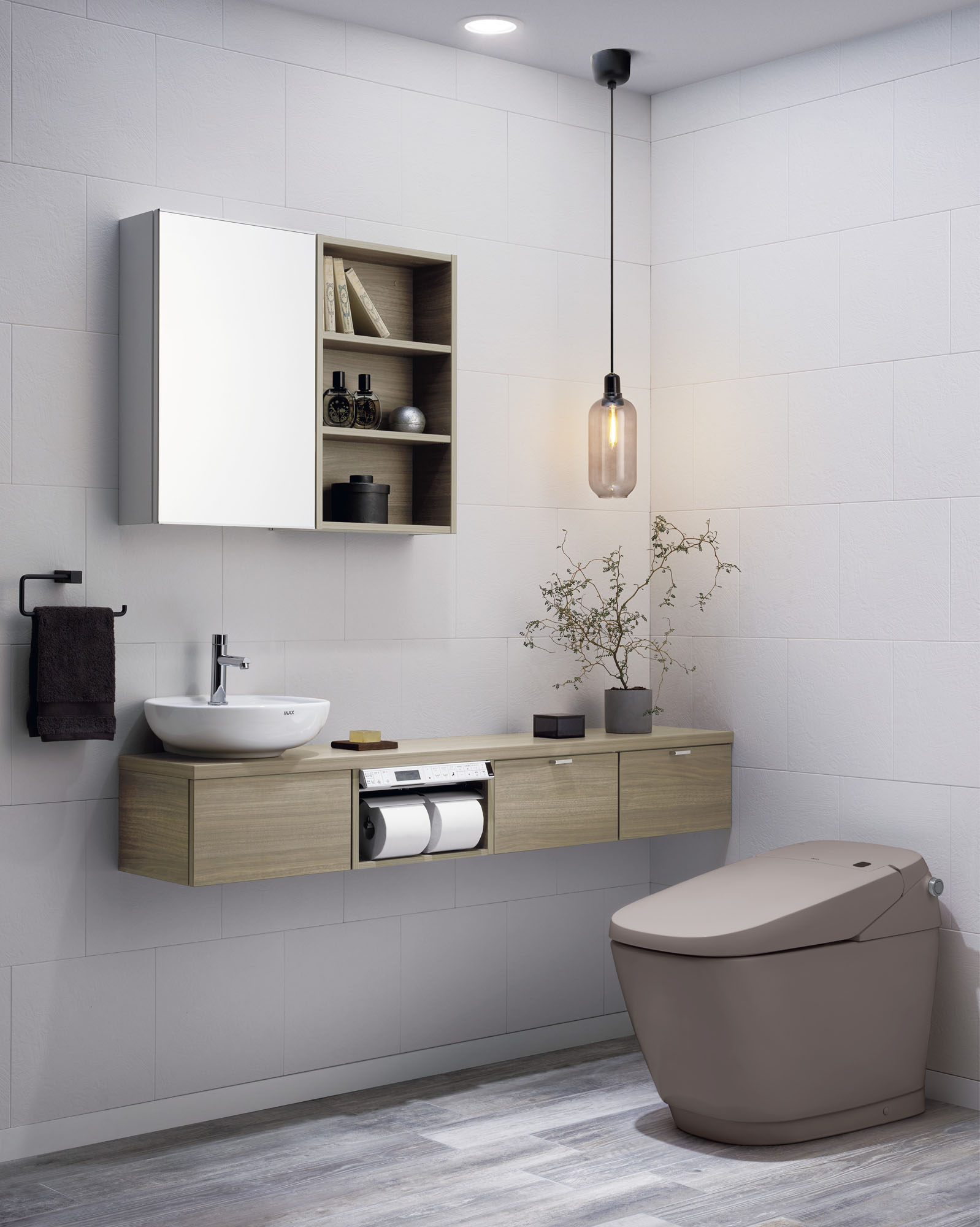 LIXIL ビジネス情報｜画像提供サービス｜PLAN_No.0161_シンプルな中にこだわりが詰まった上質空間